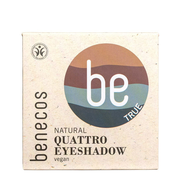 benecos Natural Quattro Eyeshadow, true blue - cosmondial shop