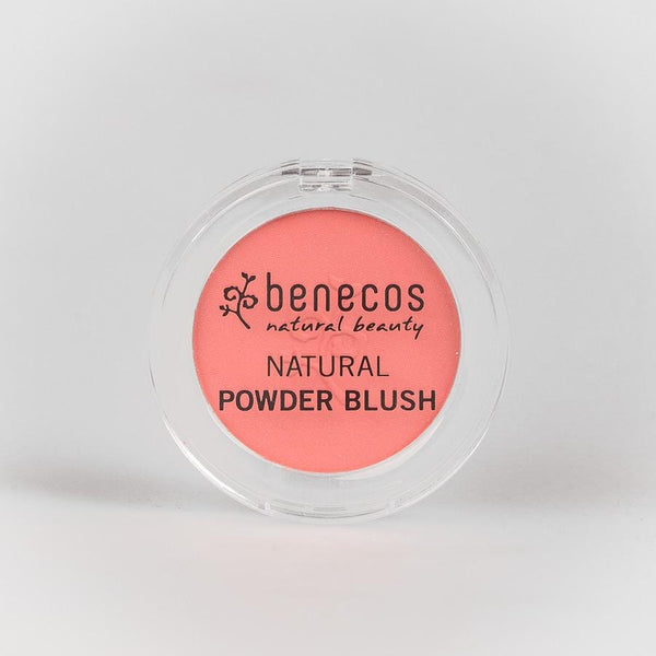 benecos Natural Compact Powder Blush, sassy salmon - cosmondial shop